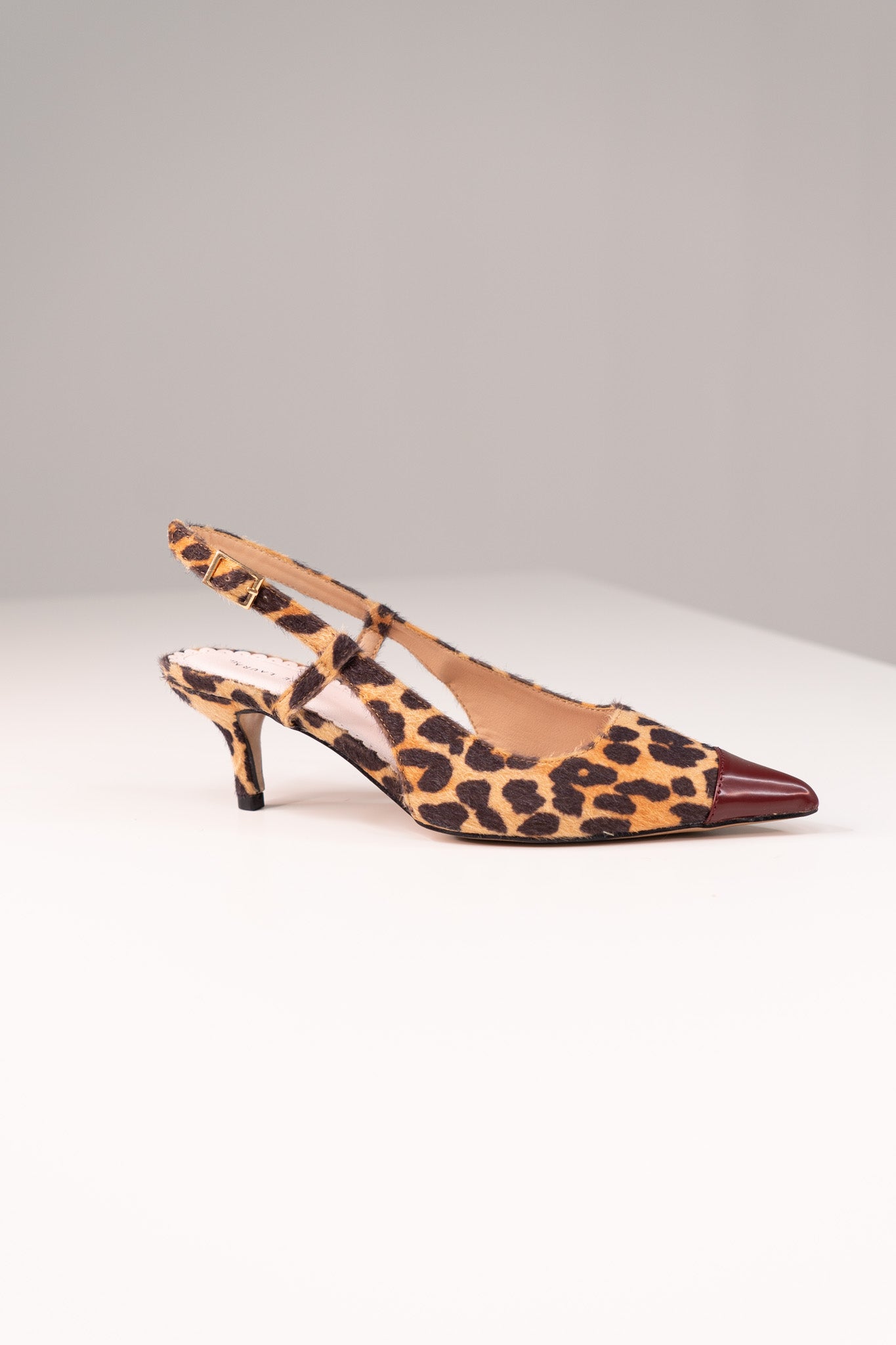 Love Laura Kitten Heel In Leopard Print – The Walk in Wardrobe
